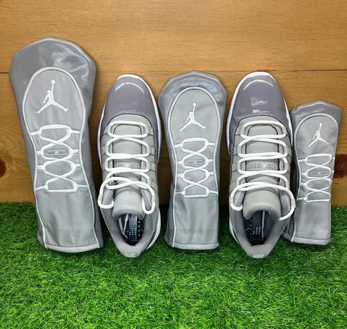 Air Jordan Golf Head cover Jordan 11 Cool Gray - Driver, 3 Wood, Hybrid ...