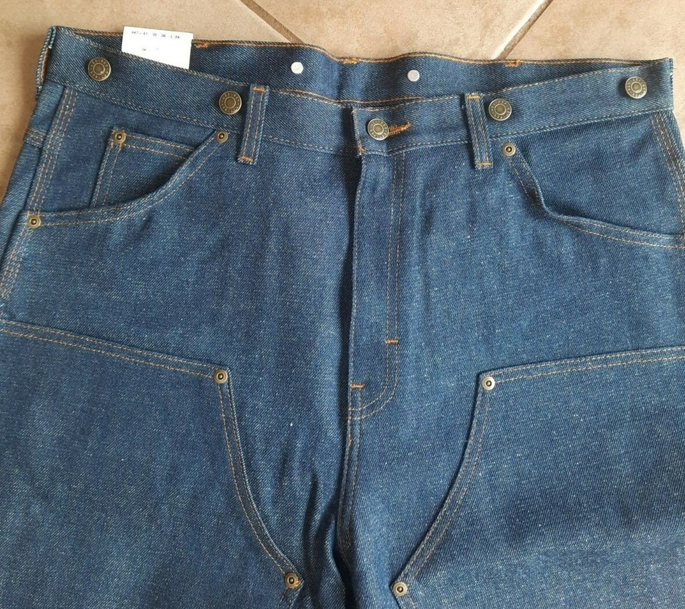 Key Brand Authentic Dungaree Double Knee Work Pants | eBay