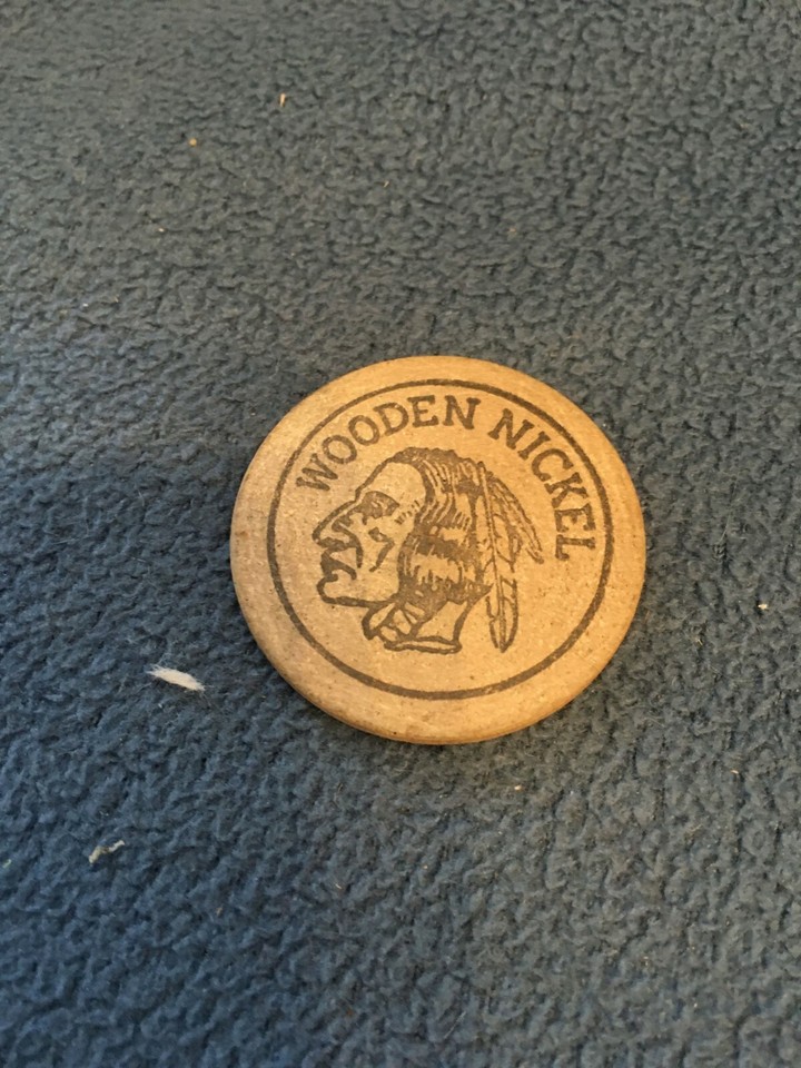 Vintage 1808-1958 SESQUICENTENNIAL Wooden Nickel advertisement WOOSTER ...