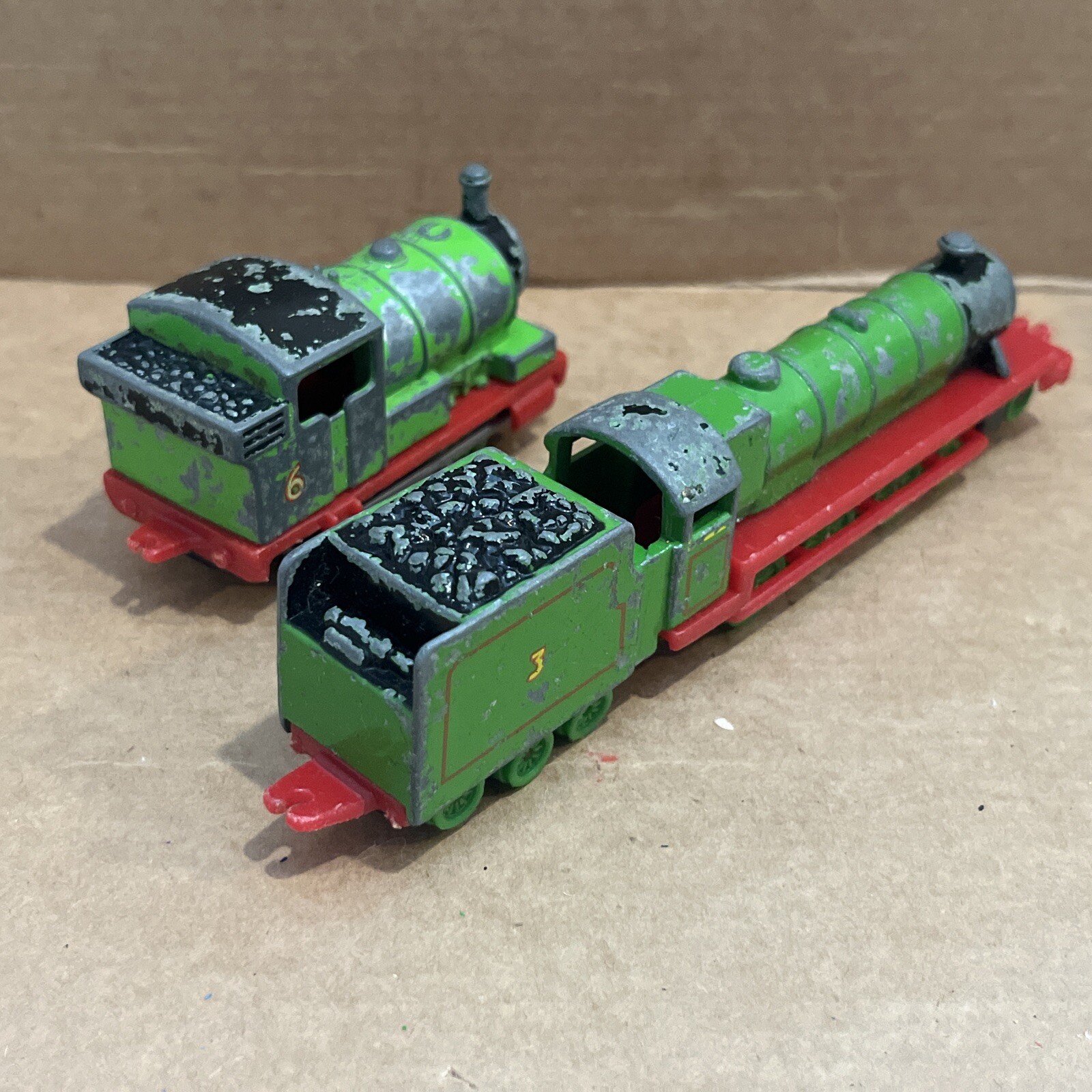 LOOK! Paper Face Henry & Percy - Vintage - ERTL Diecast Thomas ...