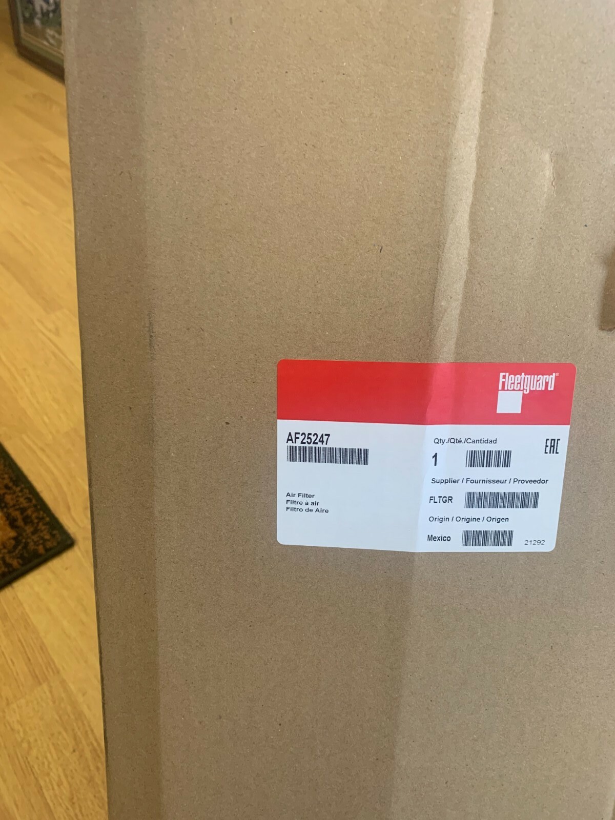 FLEETGUARD AF25247 - Air filter cross reference