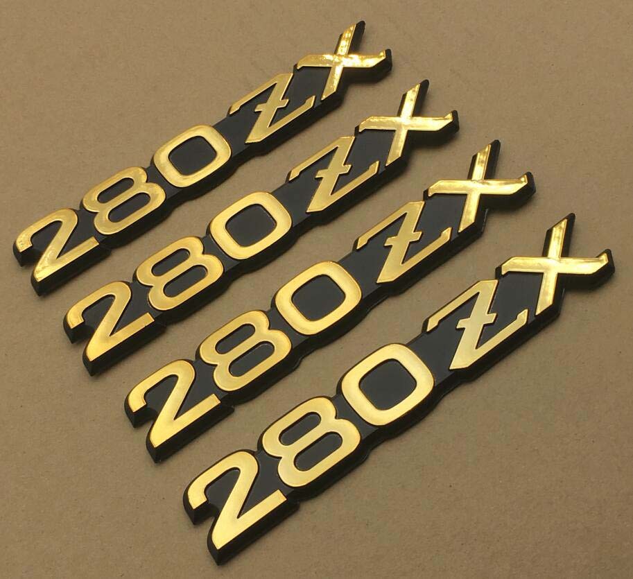 OEM New Datsun Gold 280ZX Fender Emblem Logo Badge Replacement For S130 ...