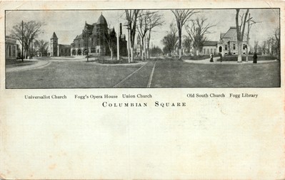 Universalist Church, Fogg's Opera House, Union Church, COLUMBIA N ...