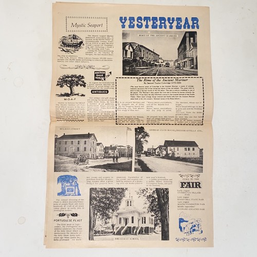 Vintage The Ancient Mariner Cafe Menu Mystic Connecticut | eBay