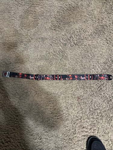 DEADPOOL Adjustable Belt Seatbelt Style Buckle-Down | eBay
