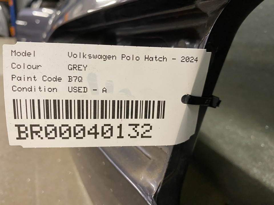 VW POLO TAILGATE WITH CLEAR GLASS AND SPOILER FITS MODELS 2018 TO 2025 ...