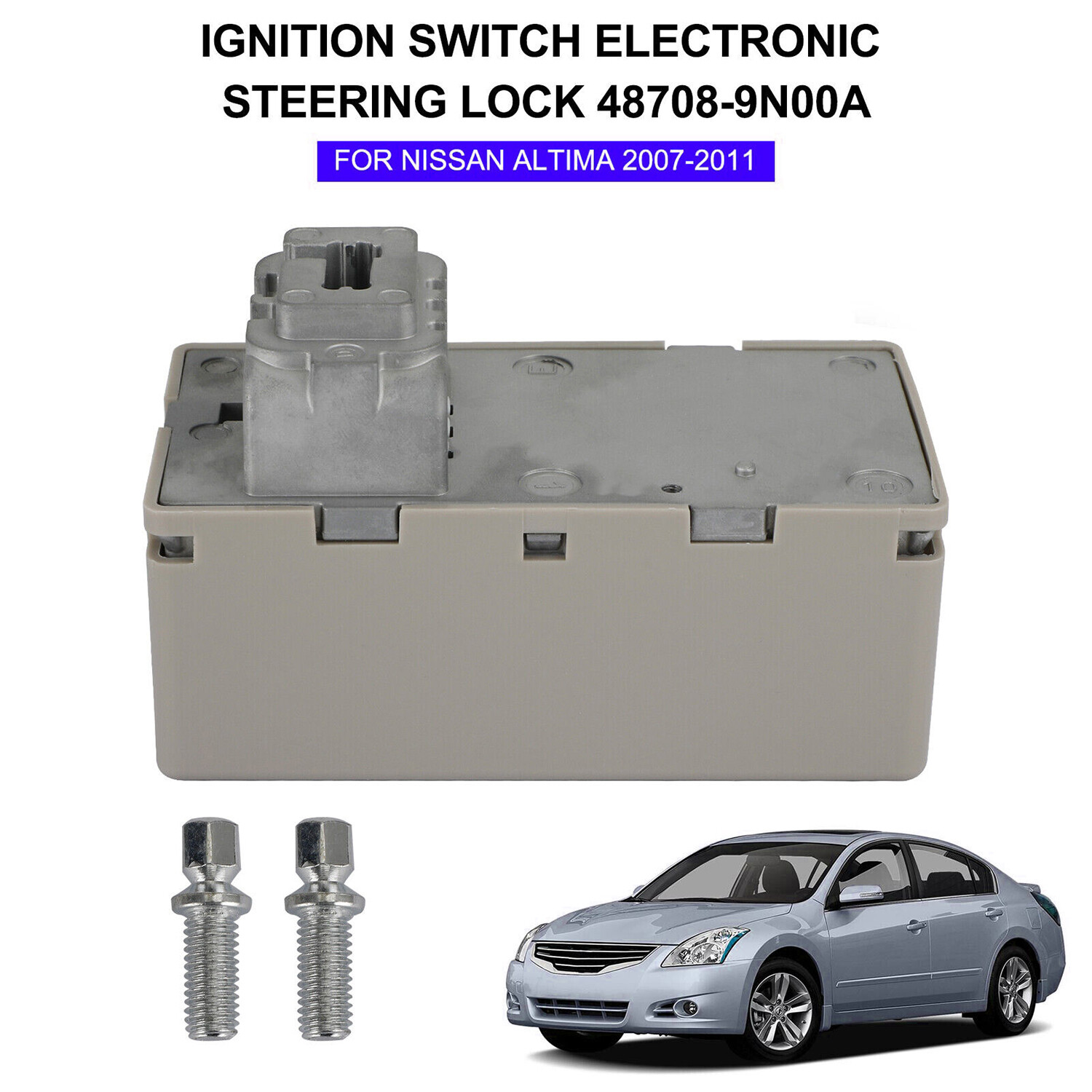 1 Set Steering Wheel Electronic Lock Assembly Fit for 2009-2012 Nissan ...