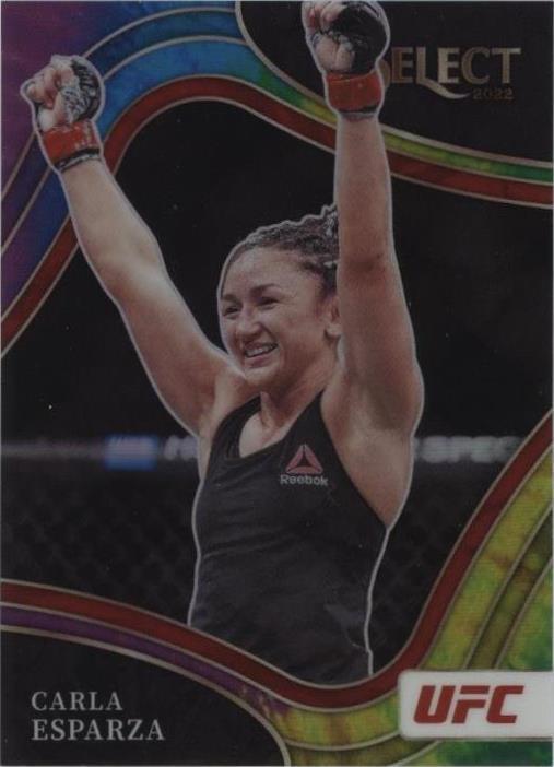 2022 Panini Select UFC - Octagonside Carla Esparza #223 Tie-Dye Prizm ...