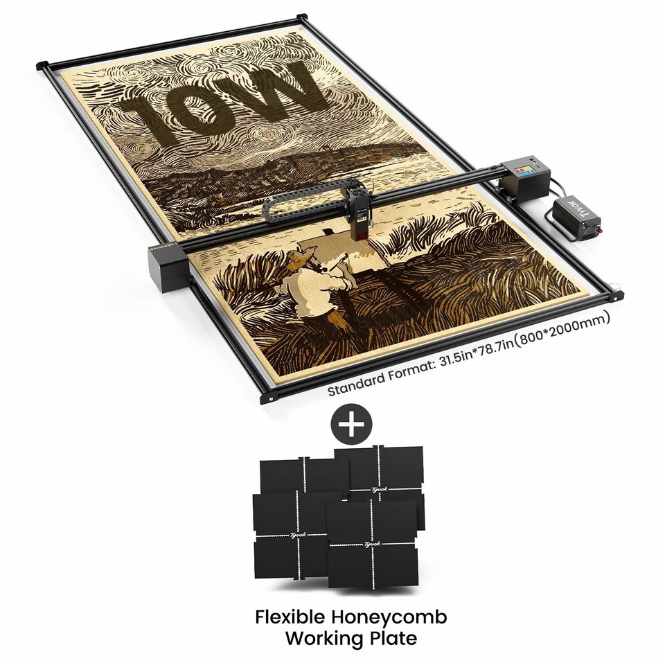 10W 20W Tyvok Spider X1S Large-Format Laser Engraver & Cutter | eBay