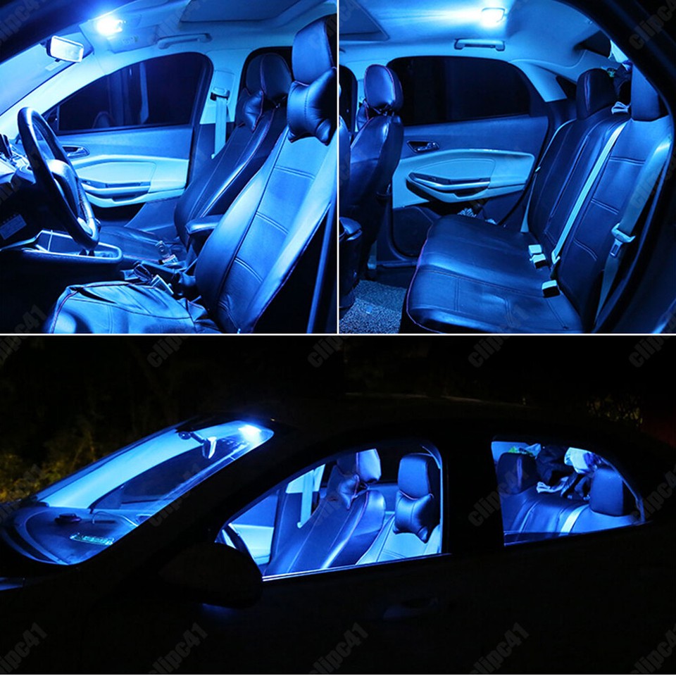 13Pcs Blue LED Car Interior Light Package Kit For Dome License Plate Lamp Bulbs | eBay