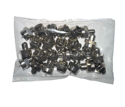 25 Pack- F-type 75 Ohm Terminator Coax Coaxial Cable Cap Adapters ...