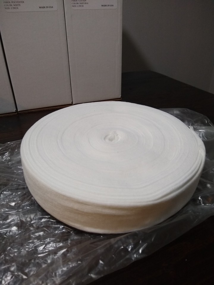 NEW 2 inch 3 inch 4 inch 25 Yard Cotton Polyester Stockinette Roll ...
