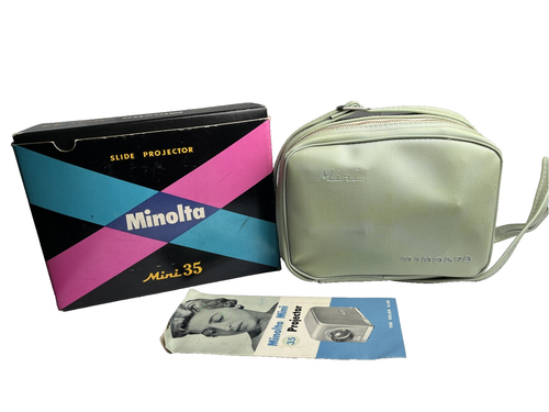 NEW Vintage Minolta MINI-35 Projector; Auto changer; New Old-Stock ...