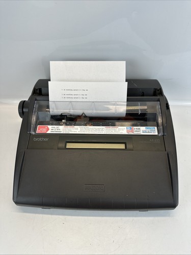Brother AX-625 Electronic Typewriter Daisy Wheel Tested W/ Cover | eBay