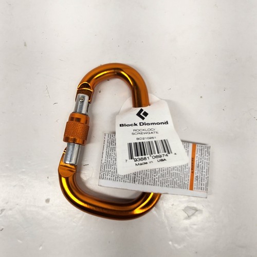 Black Diamond NEW Rocklock Screwgate Carabiner - With Tags | eBay