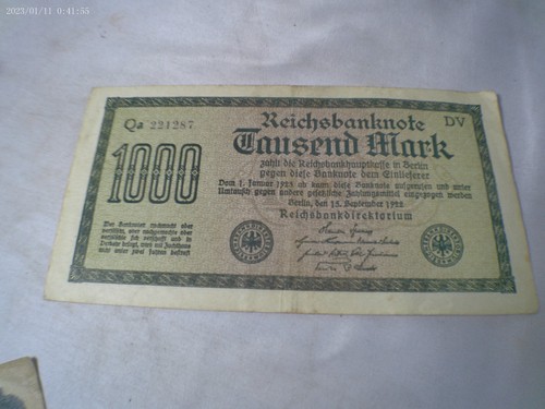 Vintage Germany 1940s Currency / Paper Money - 1000 Reichsmark | eBay