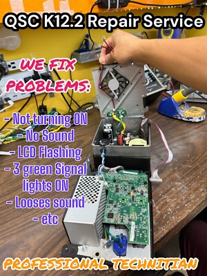 QSC REPAIR SERVICE K12.2 Amp - Pro Repair service And Warranty! | eBay