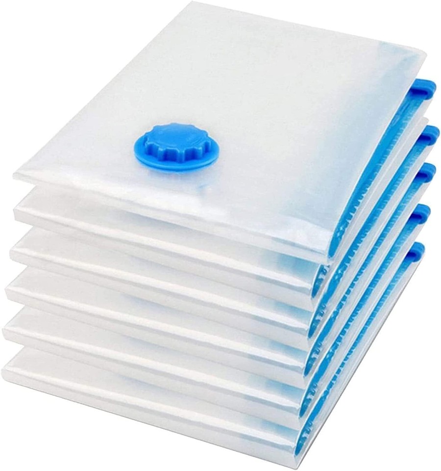 6 x STRONG VACUUM STORAGE SPACE SAVING BAGS VAC BAG SPACE SAVER VACCUM ...