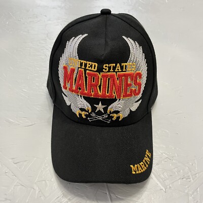 US Marines Baseball cap black Eagle embroidered August Sportswear ...