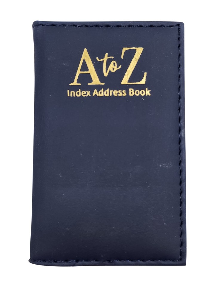 Index Address Book Leather Look Cover Executive Padded Notebook A-Z ...