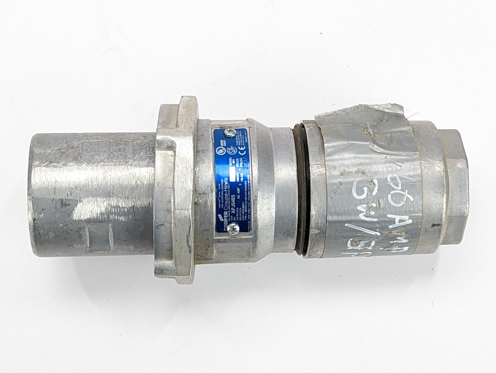 APJ6485 - Crouse-Hinds 60 Amp 4 Pole 600 Volt Circuit Breaking Plug, M4 ...