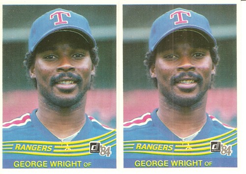 2 CARD 1984 DONRUSS GEORGE WRIGHT BASEBALL CARD LOT #525 | eBay
