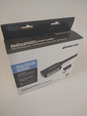 IOGear 2-Port USB KVM Switch (GCS22U), New in Box | eBay