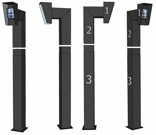 APC Gate Entry Gooseneck Pedestal Universal Mounting Post Intercom ...