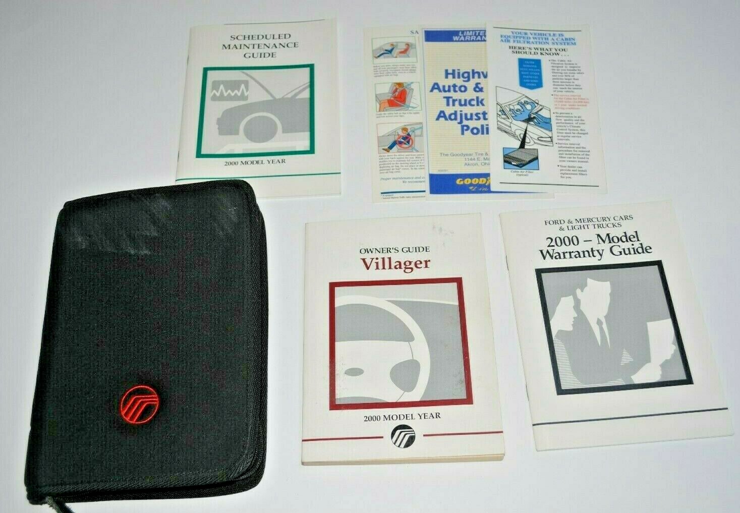 2000 VILLAGER OWNERS MANUAL GUIDE BOOK SET WITH CASE OEM | eBay