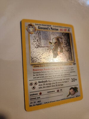 Pokémon TCG Giovanni's Persian Gym Challenge 8 Holo Unlimited Holo Rare ...