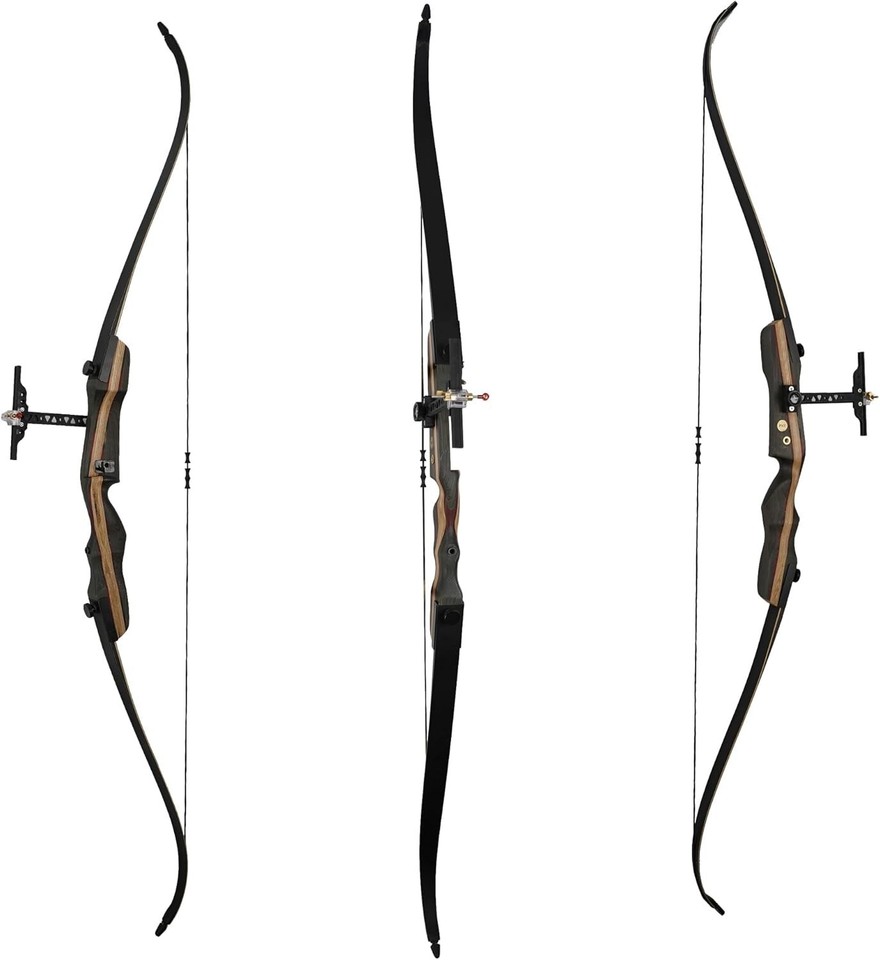 PMZ Archery 67.5"Takedown Recurve Bow and Arrows Set Traditional ...