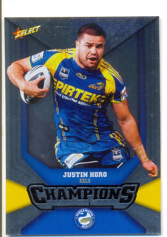 2011 NRL SELECT CHAMPIONS SILVER PARALLEL SP118 Justin Horo ...