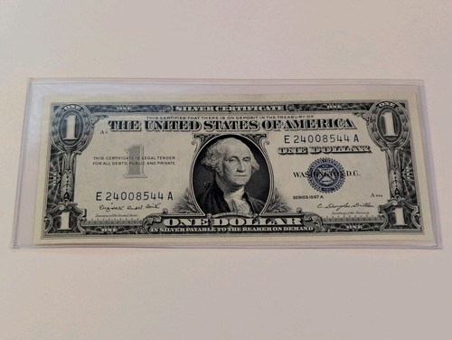 USA Two $1 Dollar Bills, 1957-A, Silver Certificates, Consecutive ...