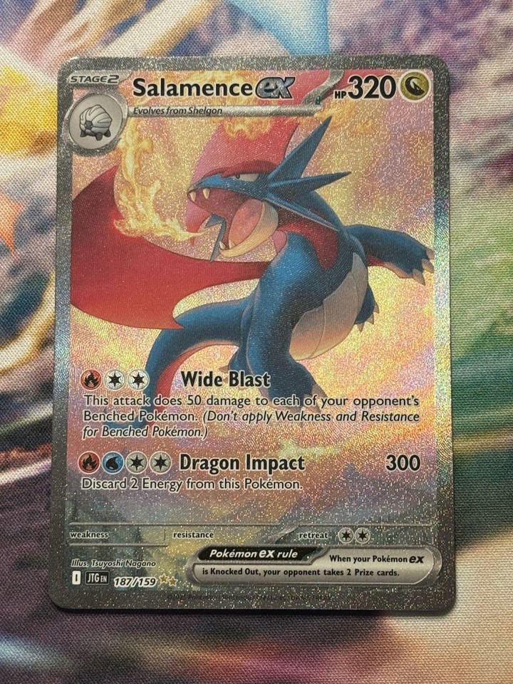Salamence EX SIR 187/159 Pokemon TCG Journey Together *NM* Pack Fresh ...