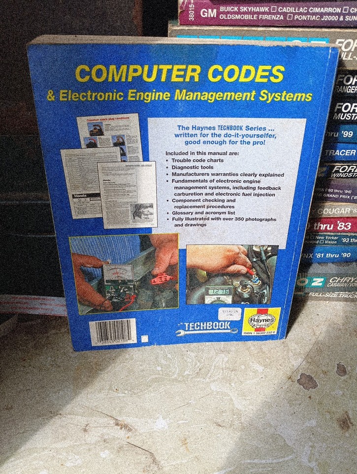 Hanes Tech Book Repair Manual Automotive Computer Codes And Electronic ...