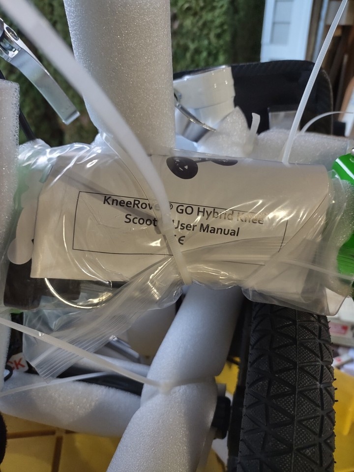 Knee Rover Go Hybrid- compact knee scooter with all-terrain wheels w ...