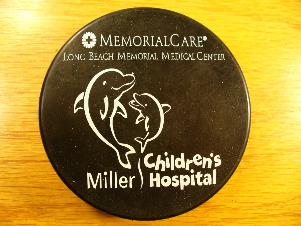 ECHL Long Beach Ice Dogs Ad Reverse Team Logo Hockey Puck Check My ...