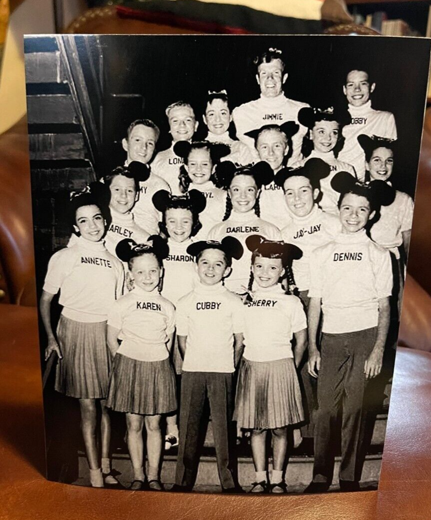 1956 Photo of the Original Disney Mouseketeers B&W Tabletop Standee 8 ...