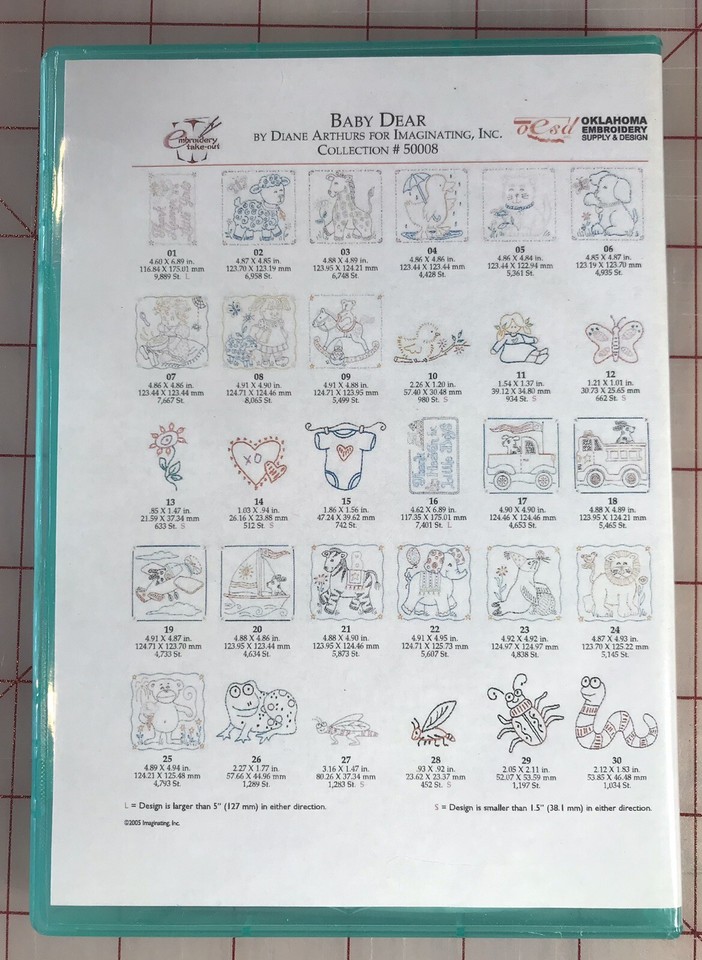 OESD Baby Themed Machine Embroidery Designs CD, 30 Designs | eBay