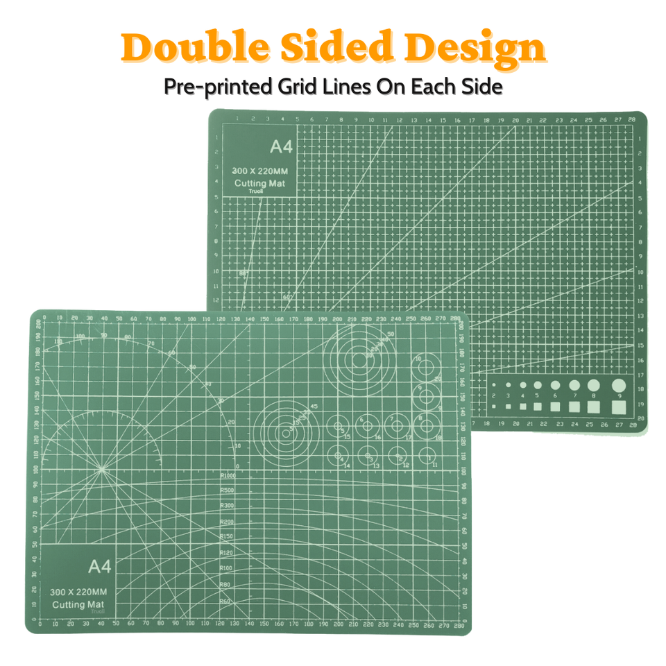 A0 A1 A2 A3 A4 Cutting Mat Self Healing Printed Grid Lines Knife Board ...