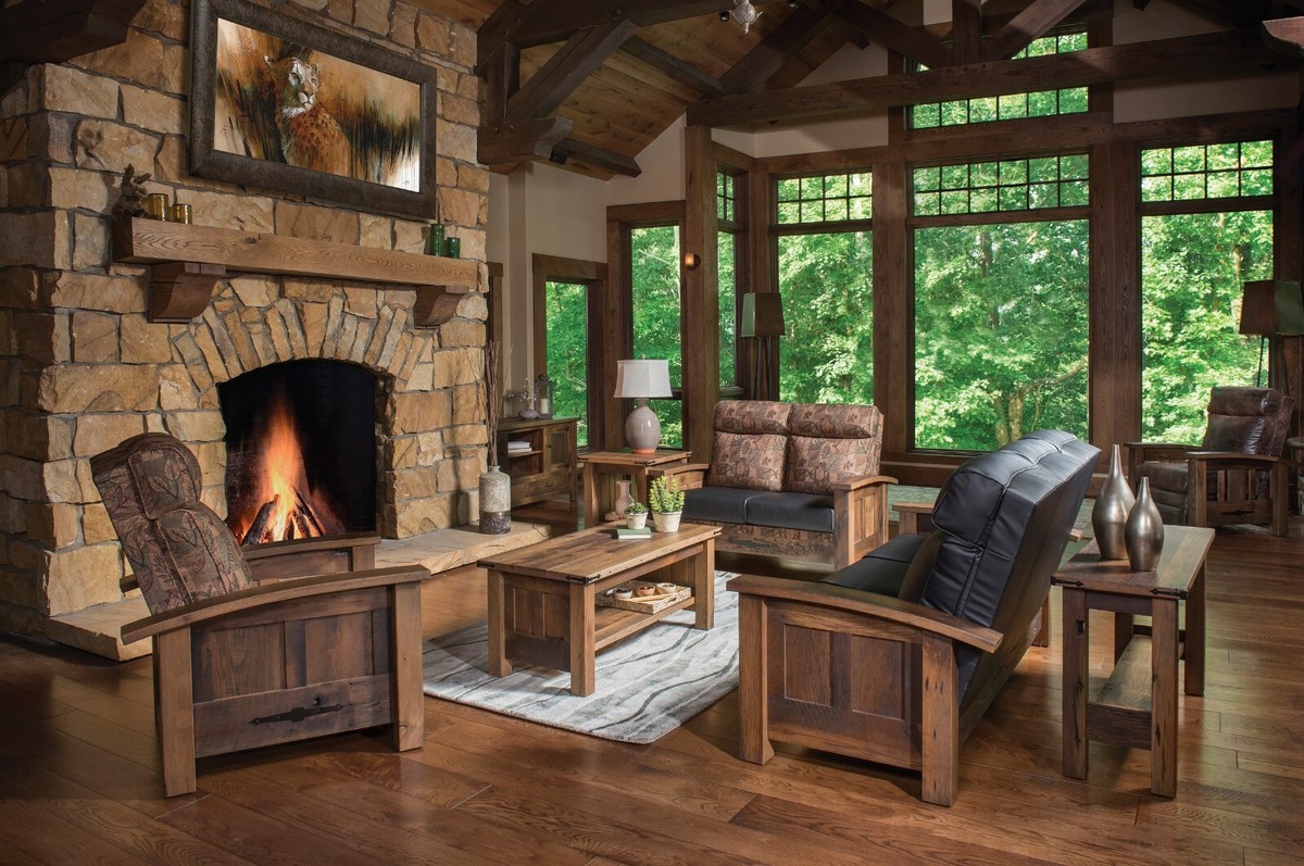 Rustic Cabin Living Room Chairs