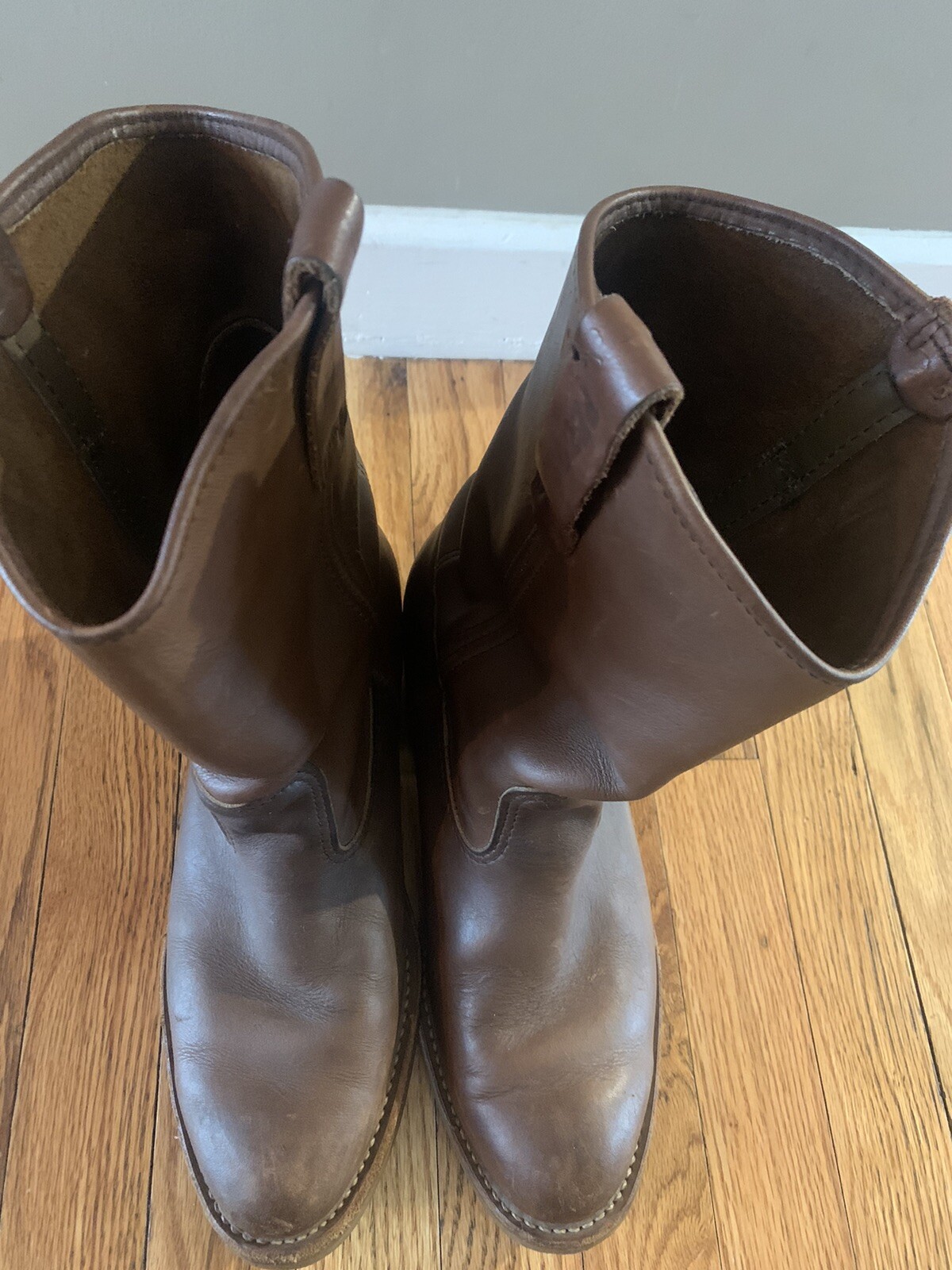 Red Wing Pecos 1155 Cowboy Brown Leather Boots Men's … - Gem