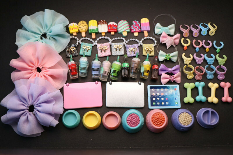 LPS Random Accessories 25x Clothes Collar Bow Drink Outfit For Littlest ...