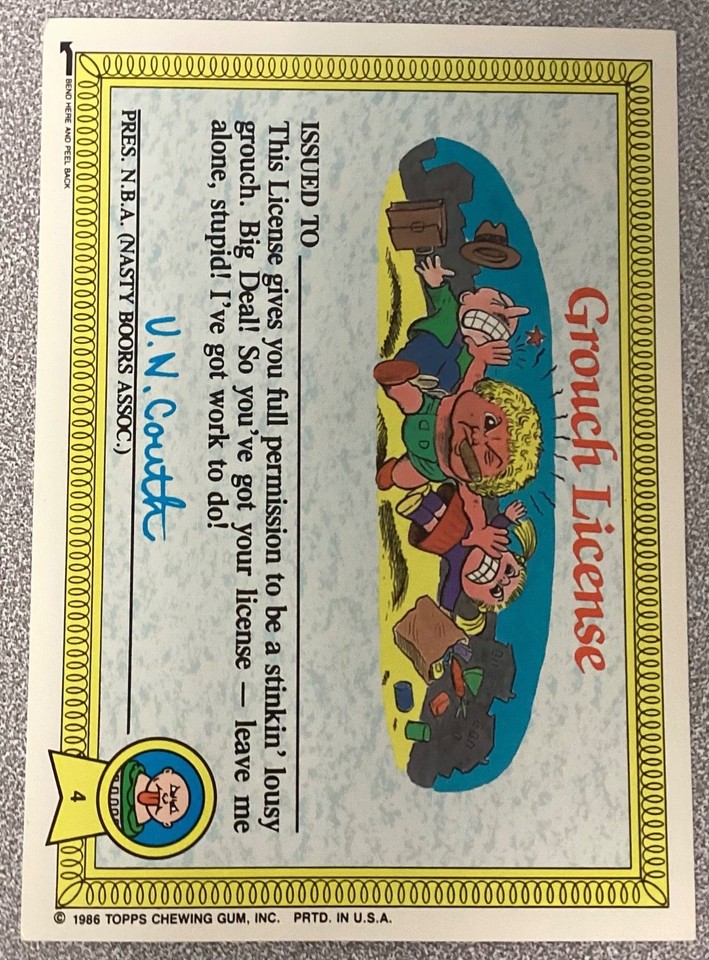 Garbage Pail Kids 5x7 LARGE/JUMBO/GIANT Card - #4 Fryin' BRIAN | eBay