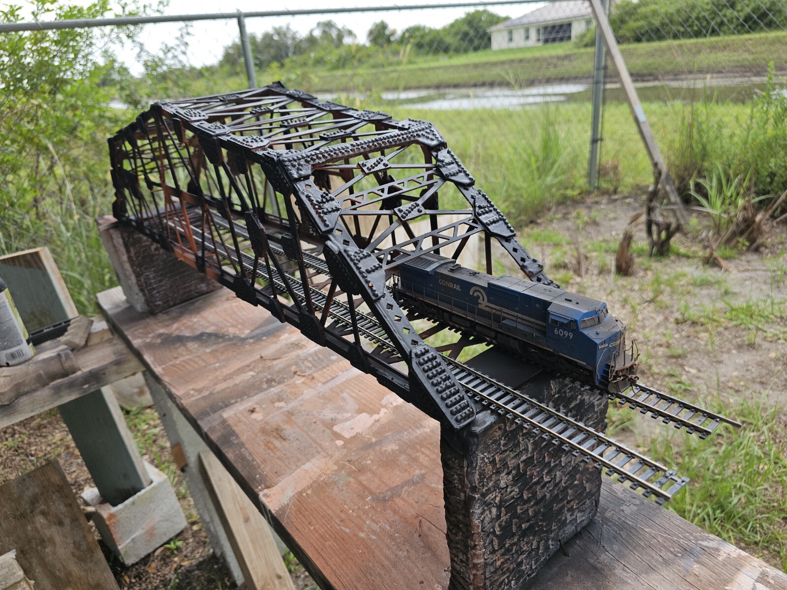 M 1874' Thru Truss Bridge HO ga, 2 tracks Assembled & Decorated MaO@ $599.00 | eBay