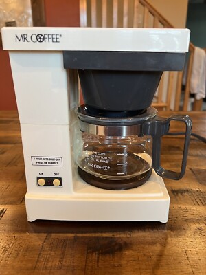 Vintage Mr Coffee Model JR-4 Mini 4 Cup Coffee Maker White Tested Works ...