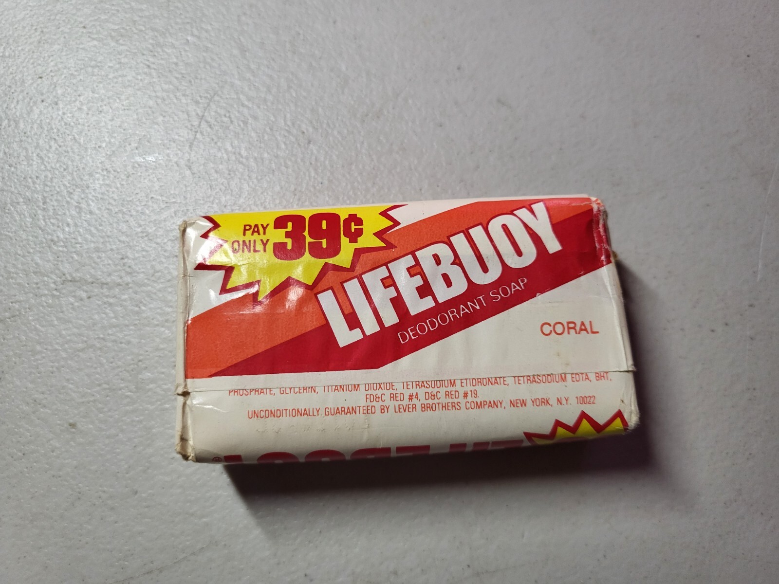 Vtg 90s Lifebuoy Coral Red Bar Soap Old Stock New Sealed Prop 1990s ...