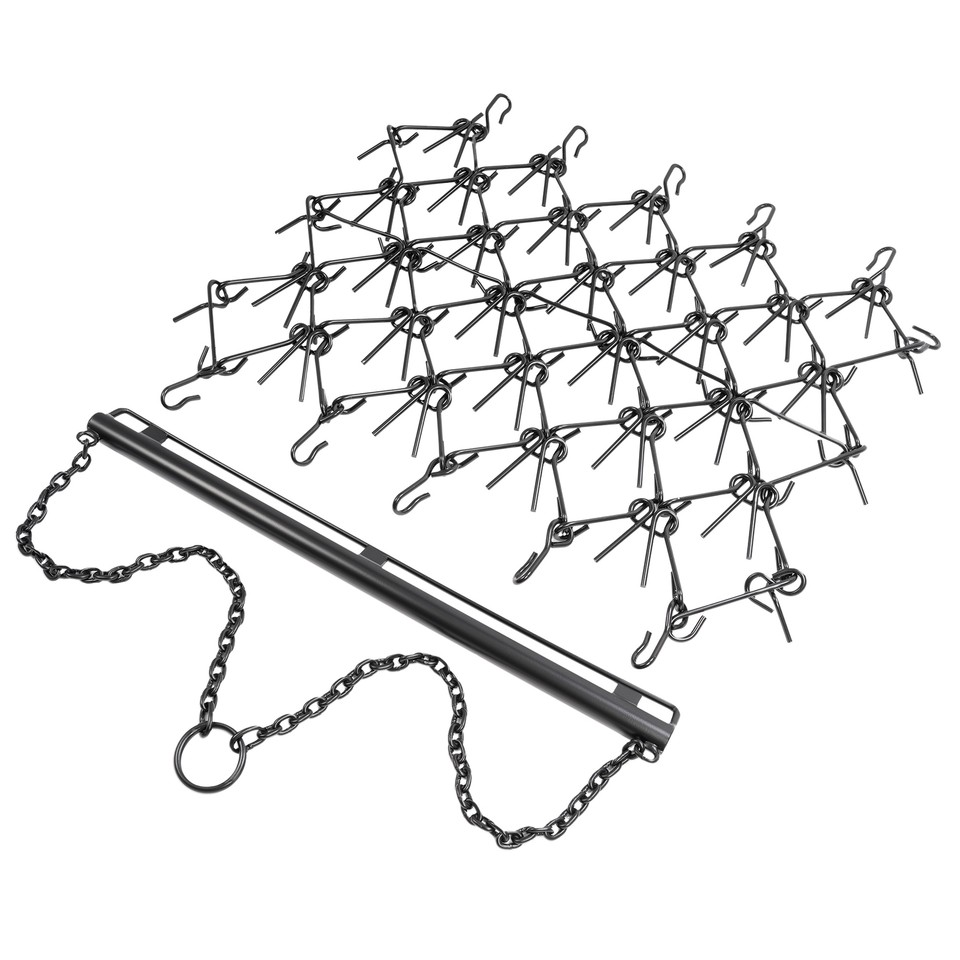 4' x 4' Heavy Duty Chain Drag Harrow 3/8" Tines For Tractor ATV UTV ...