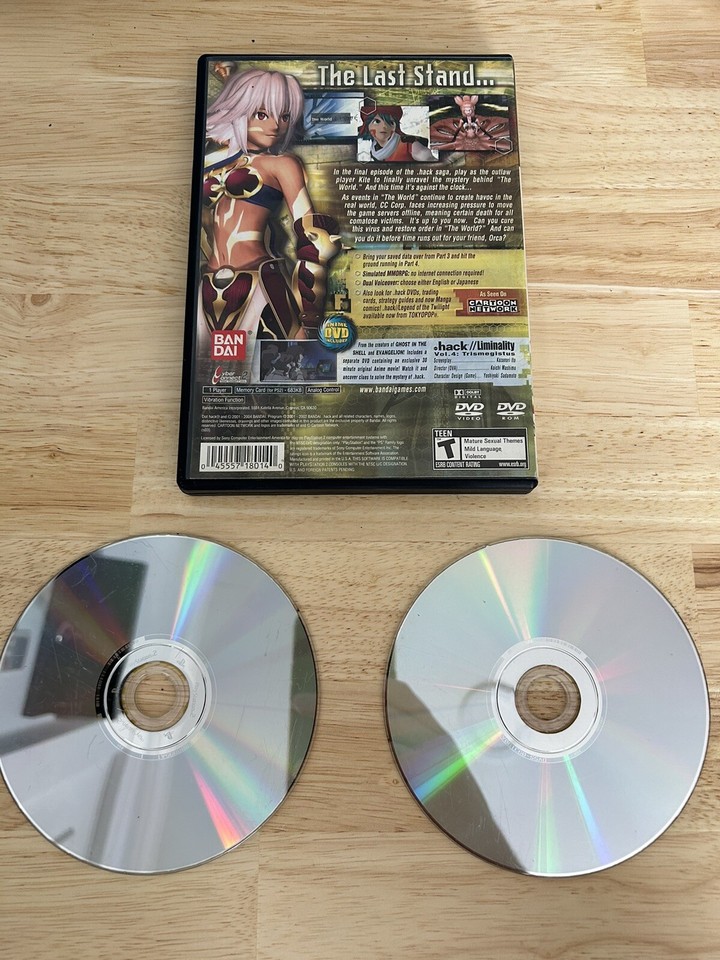 Dot .hack Quarantine Part 4 (PlayStation 2, 2004) With DVD. TESTED ...