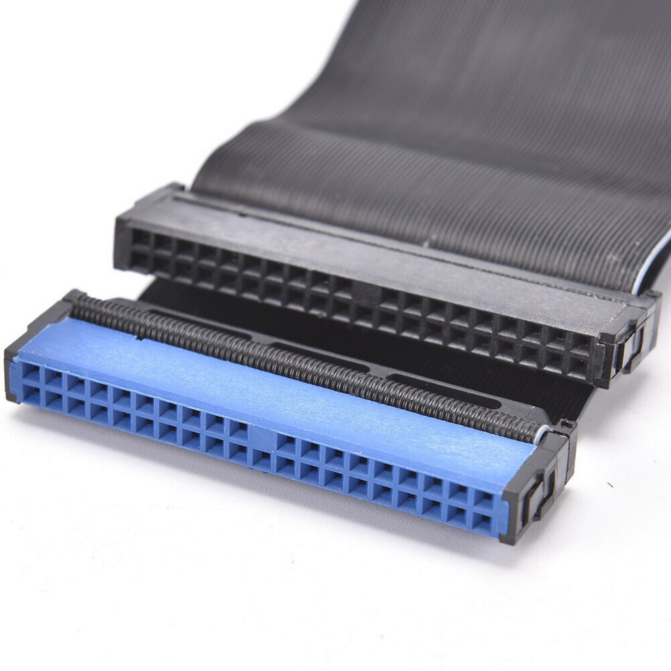 18" Ultra ATA 66/100/133 IDE 40 Pin (80 Wire) Flat Ribbon Cable w/ 3 ...